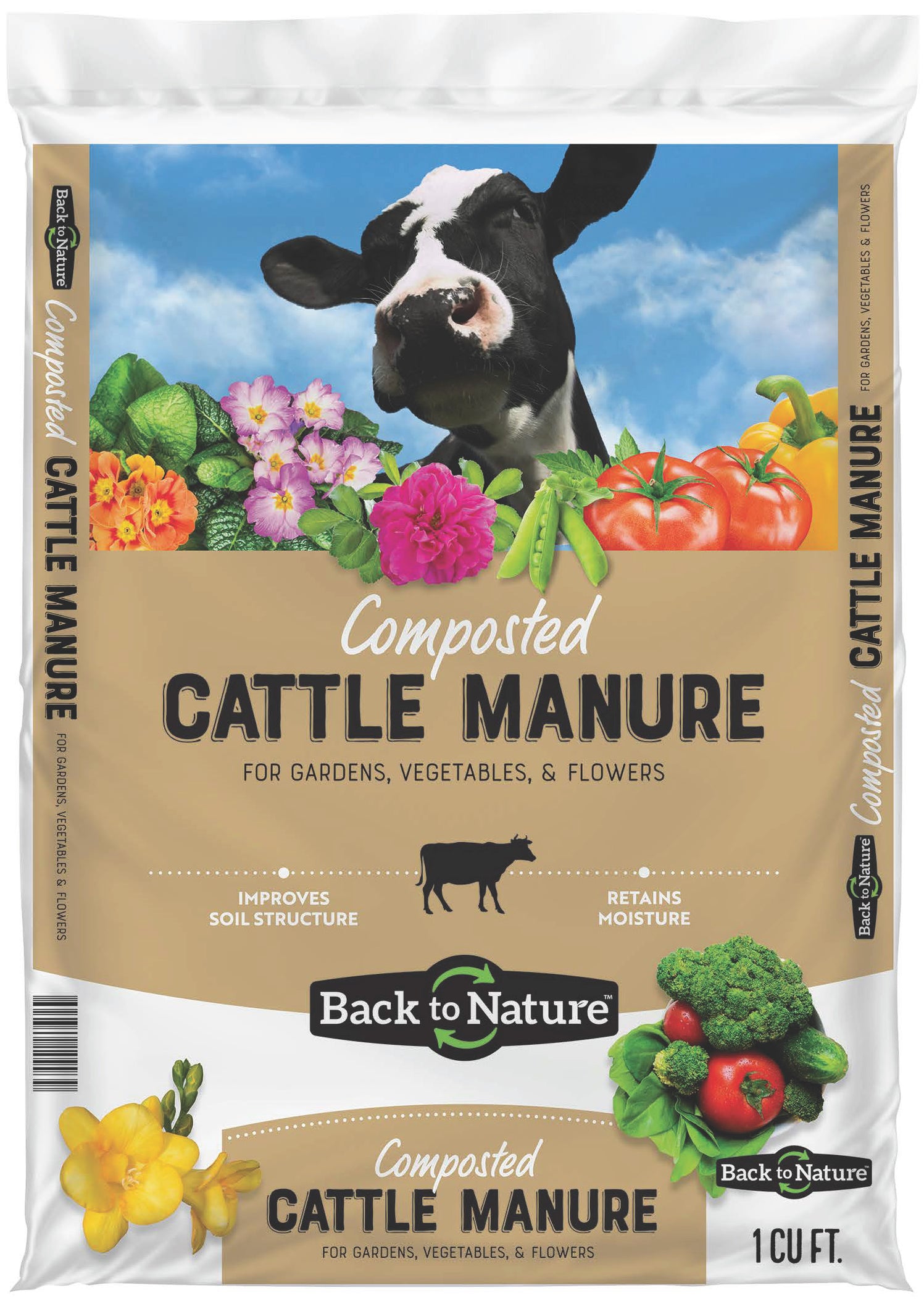 Back To Nature: Composted Manure 1 Cubic Foot — Russell Feed & Supply