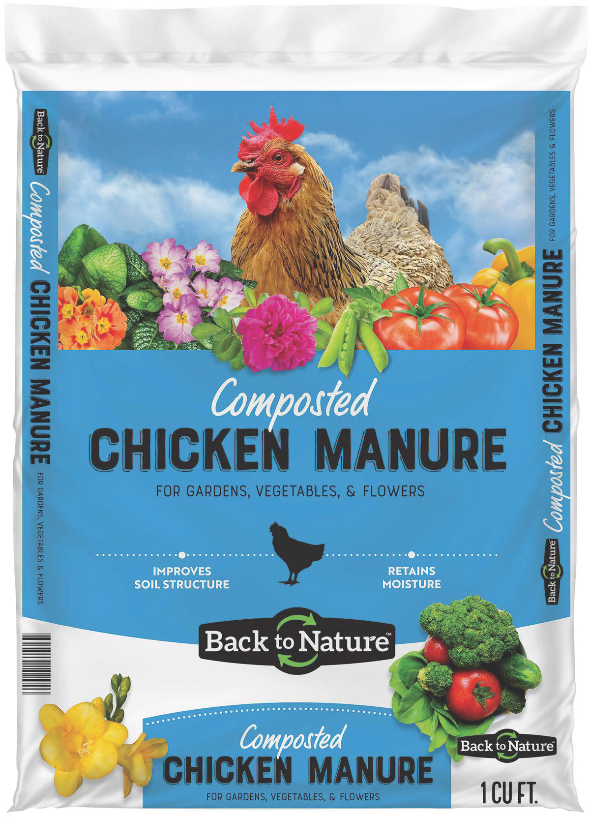 Back To Nature: Composted Manure 1 Cubic Foot — Russell Feed & Supply