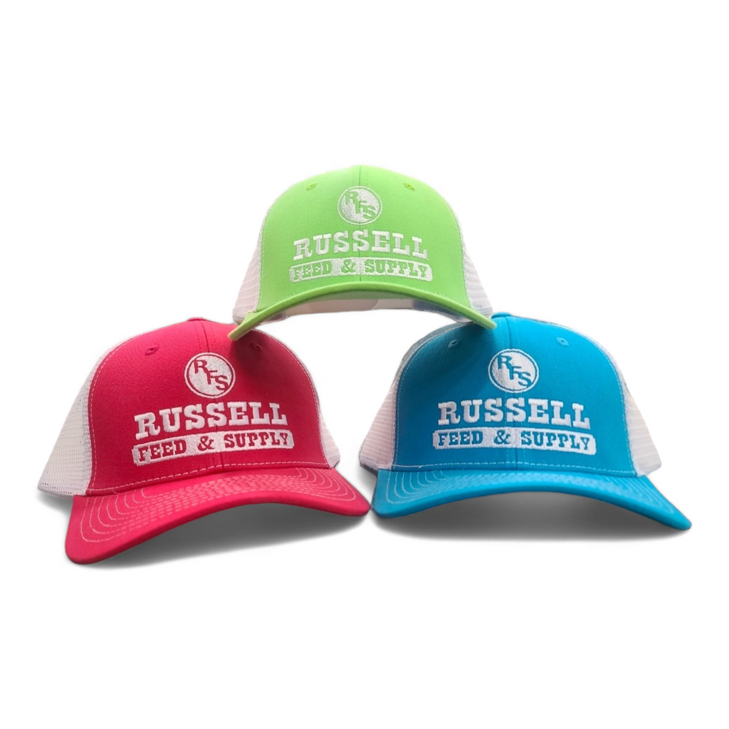 Russell Feed Classic Trucker Cap In Neon Colors – Russell Feed & Supply