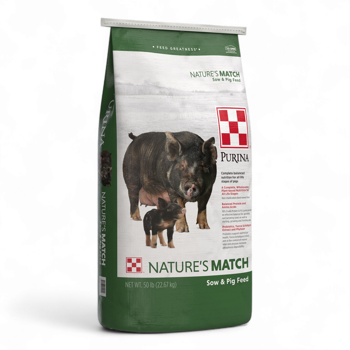 Nature’s Match® Sow & Pig Complete Feed 50LB — Russell Feed & Supply