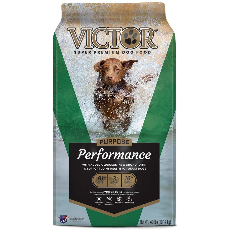 Victor Purpose - Performance, Dry Dog Food 40lb — Russell Feed & Supply